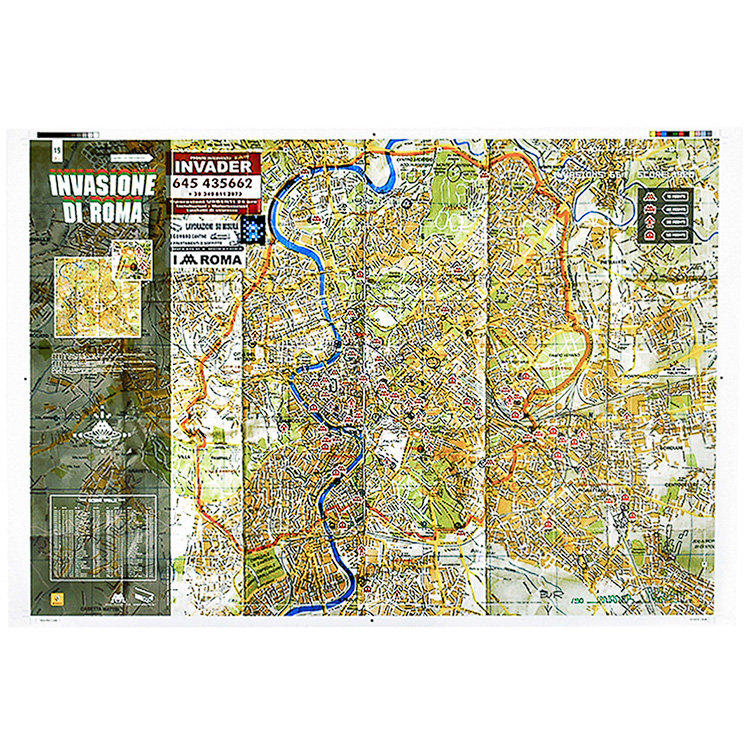 INVADER Running with Ladder Sticker (Framed) • Silverback Gallery