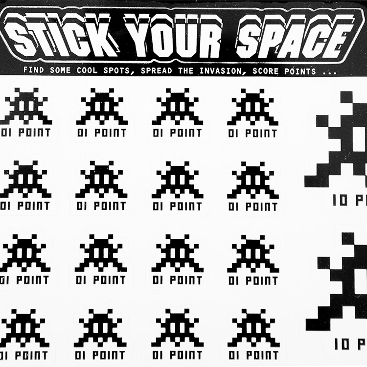 INVADER Stick Your Space Sticker Pack • Silverback Gallery