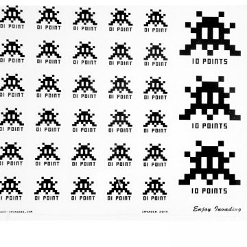 INVADER Stick Your Space Sticker Pack • Silverback Gallery