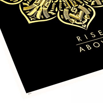 SHEPARD FAIREY • OBEY RISE ABOVE • Silverback Gallery