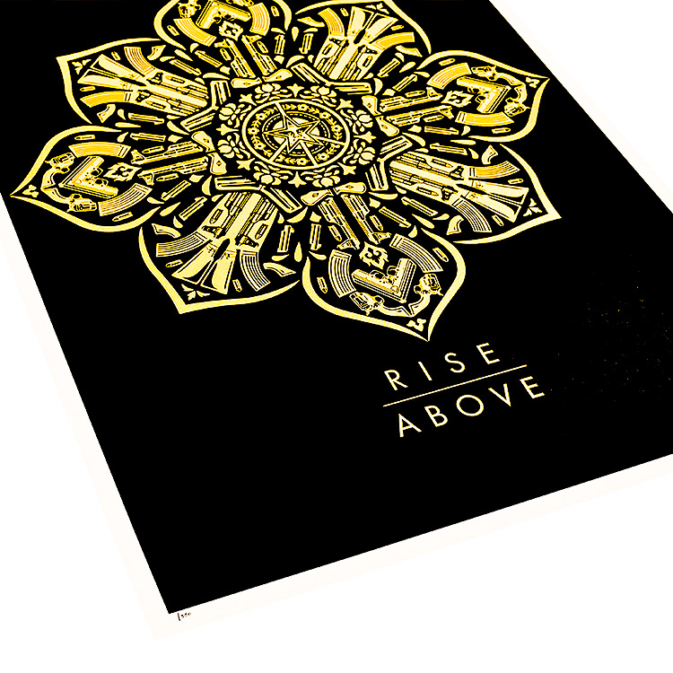 SHEPARD FAIREY • OBEY RISE ABOVE • Silverback Gallery