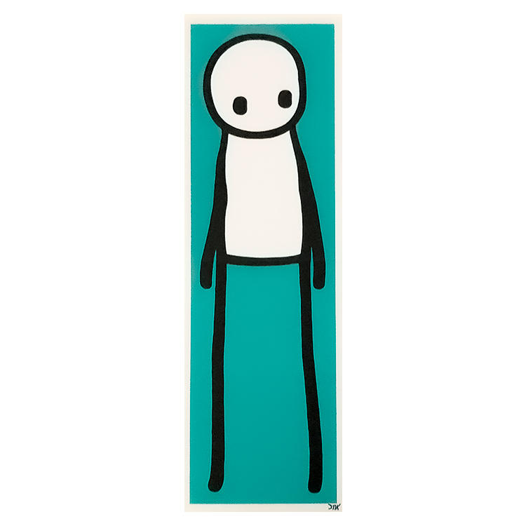 STIK STANDING FIGURE (Teal Signed) • Silverback Gallery