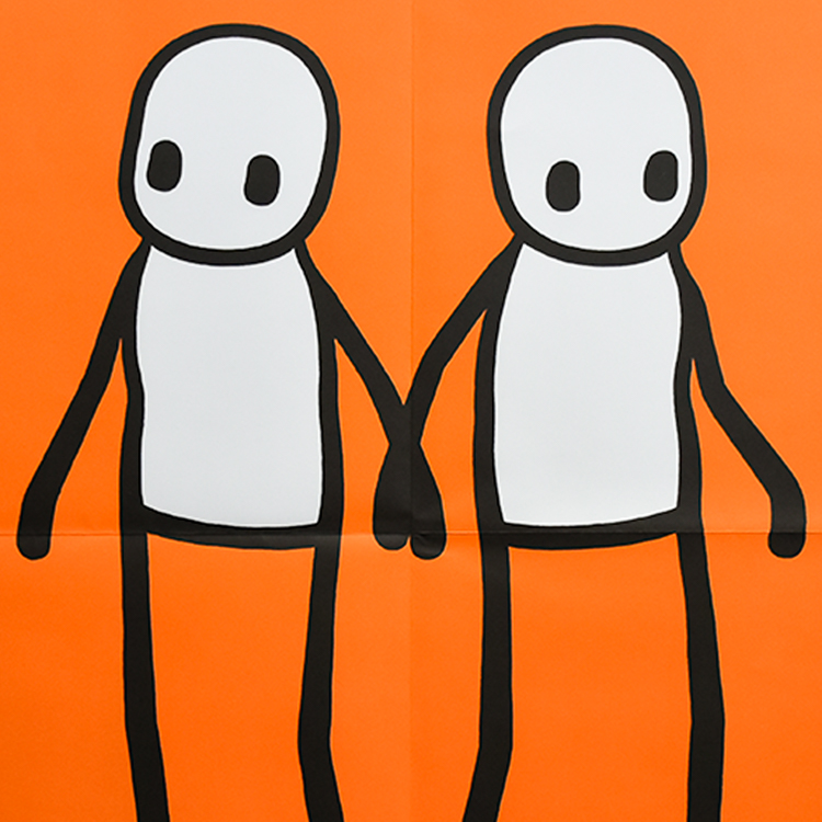 STIK Holding Hands (Orange) • Silverback Gallery