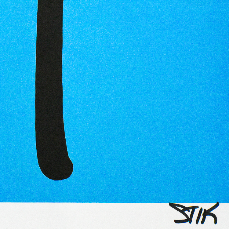STIK Holding Hands (Blue Signed) • Silverback Gallery