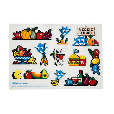 INVADER Veggie Stickers • Limited Edition • Silverback Gallery
