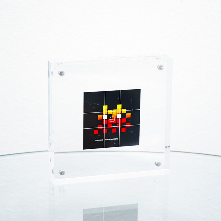 INVADER Flash Invaders Sticker (Framed) • Silverback Gallery